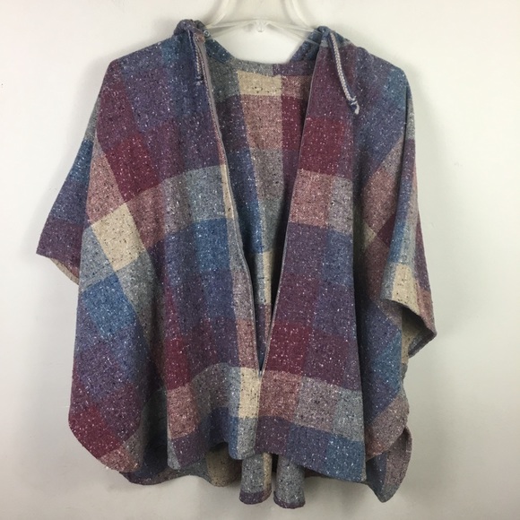 Vintage | Jackets & Coats | Vintage Handmade Buffalo Plaid Wool Hooded ...